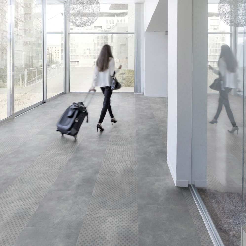 Gerflor Creation 55 Solid Clic - Bloom Uni Grey 0869 | Rigid-Vinyl