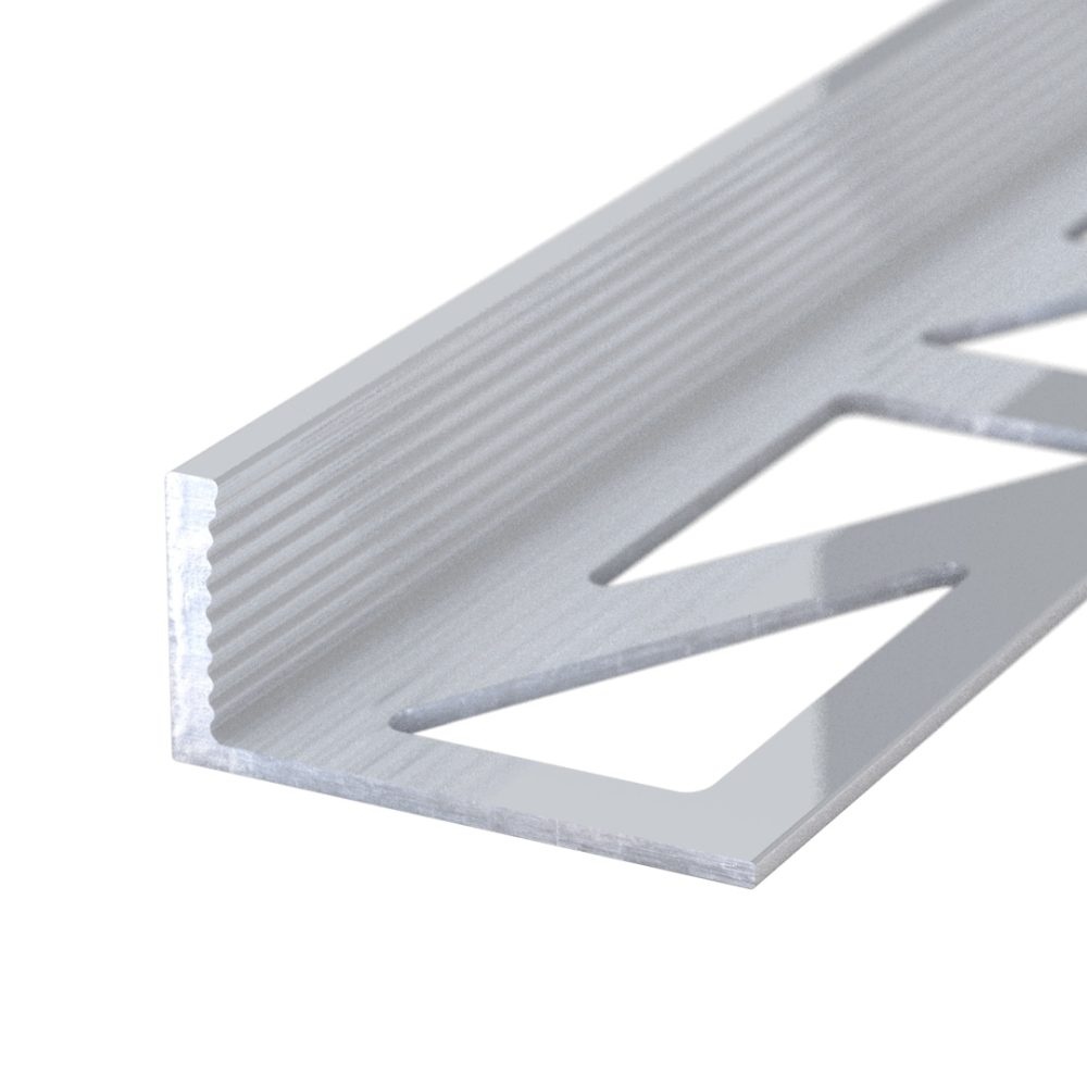 Aluminium Abschlussprofil f. 10mm starke Böden | Aluminium natur