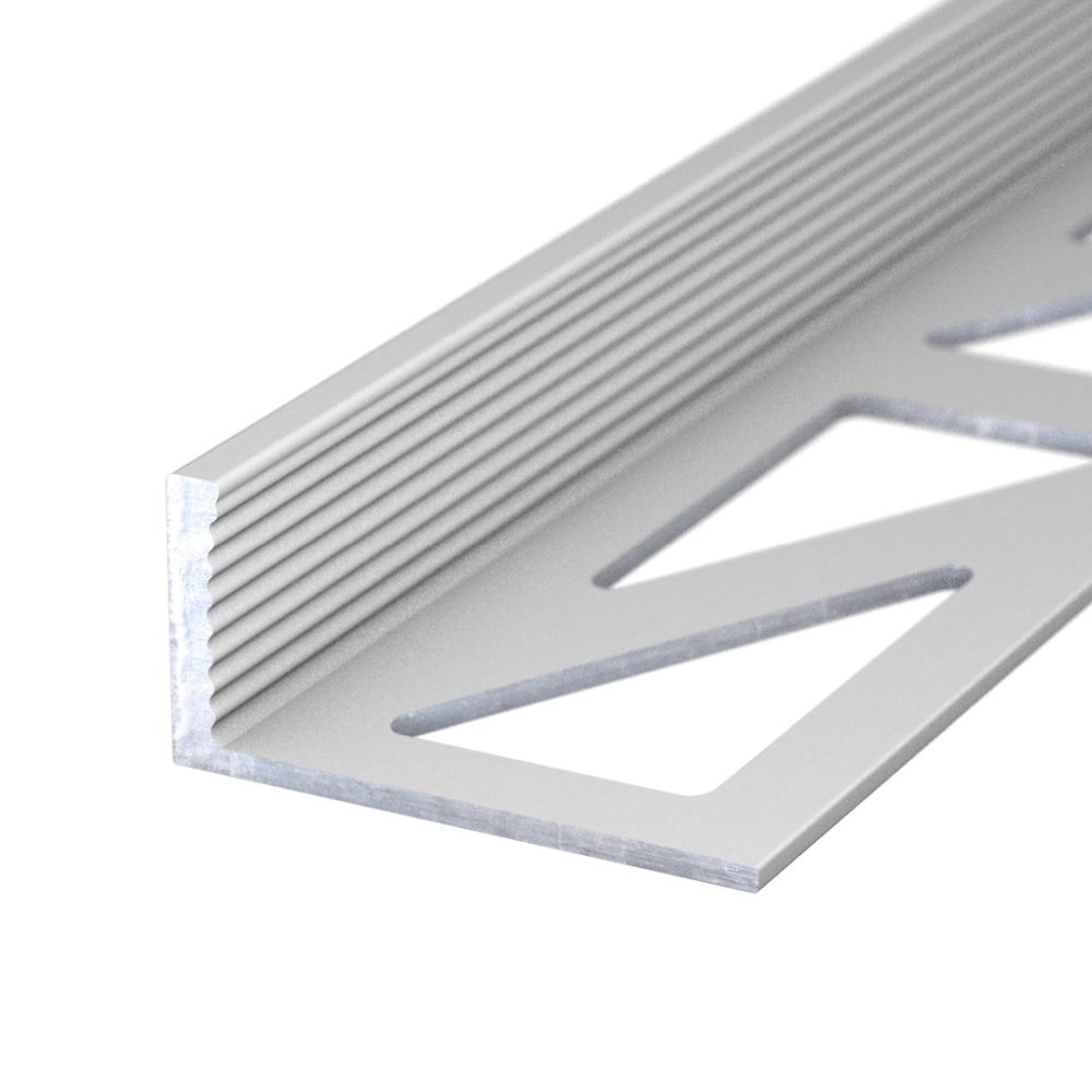 Aluminium Abschlussprofil f. 10mm starke Böden | silber